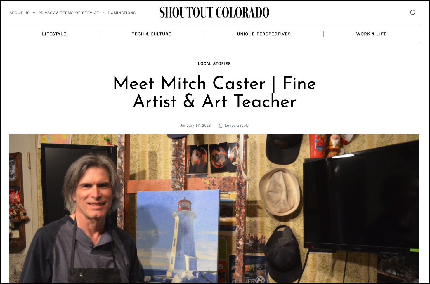 Media Coverage - Mitch Caster Fine Art